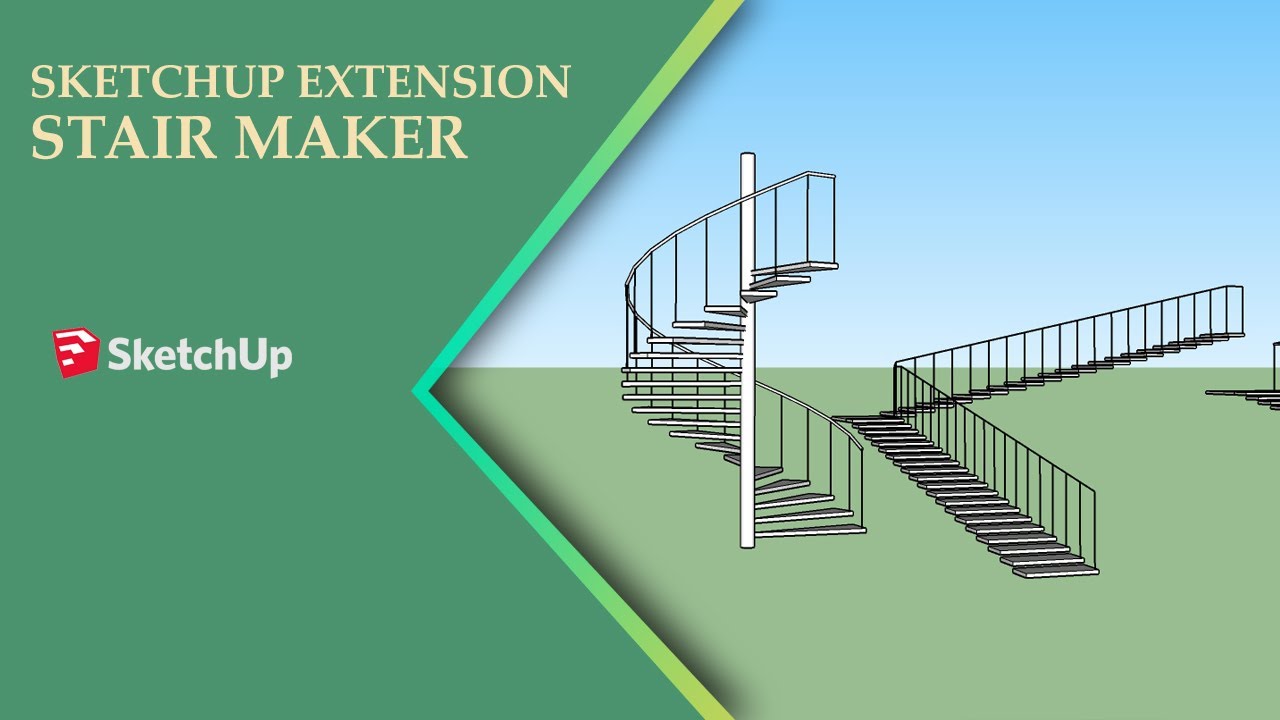 sketchup extension-stair maker - YouTube