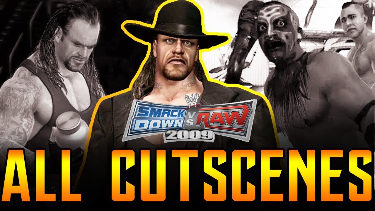 WWE Smackdown Vs Raw 2009 - ALL CUT SCENES - Road To Wrestlemania (The ...