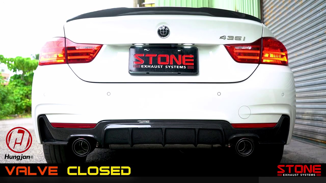 BMW F32 LCI 435i N55 Engine with Stone Exhaust Catless Downpipe ...