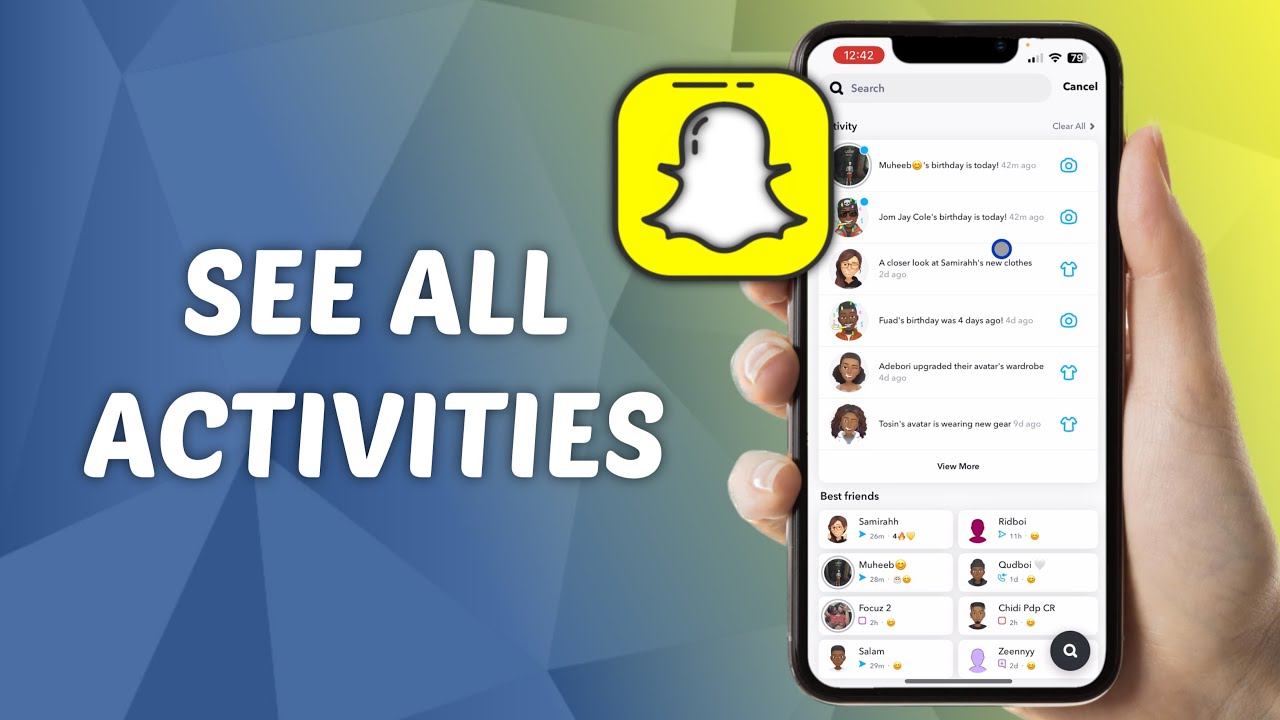 How to See All Activities on Snapchat - YouTube