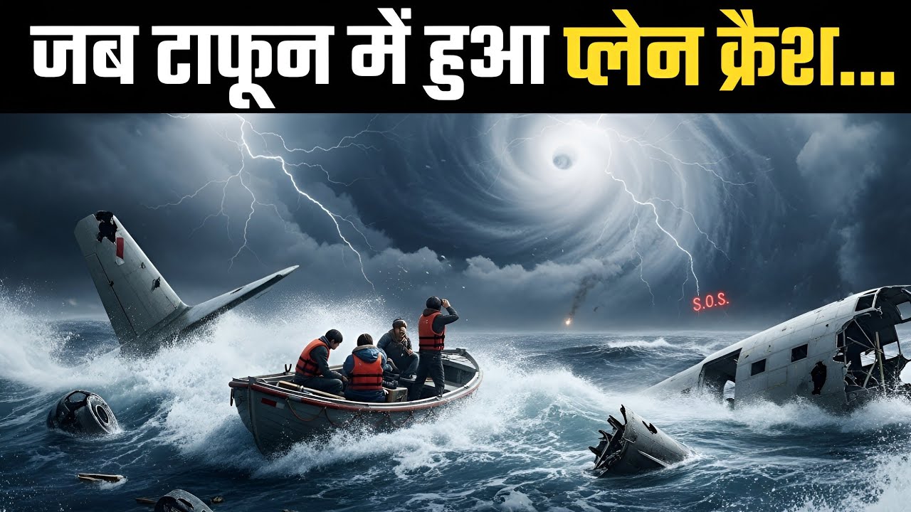 टाइफून के बीच प्लेन क्रैश: समुद्र में जन्मी नई सभ्यता |Plane Crash in ...