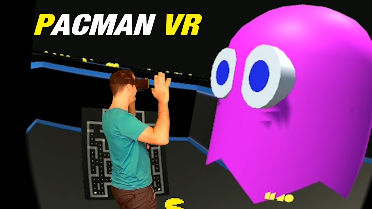 JEUX VR ANDROID PACMAN AVEC UN CASQUE VR - YouTube