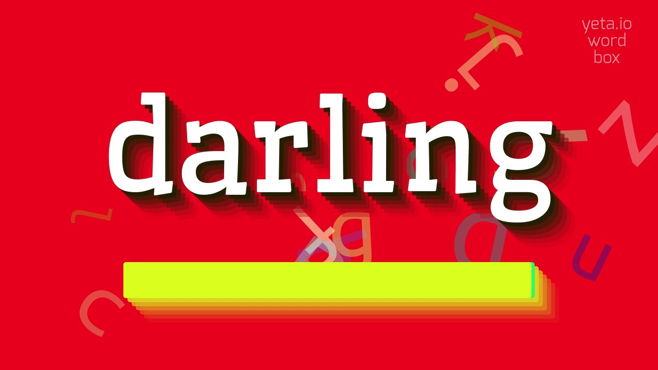 HOW TO SAY DARLING? #darling - YouTube