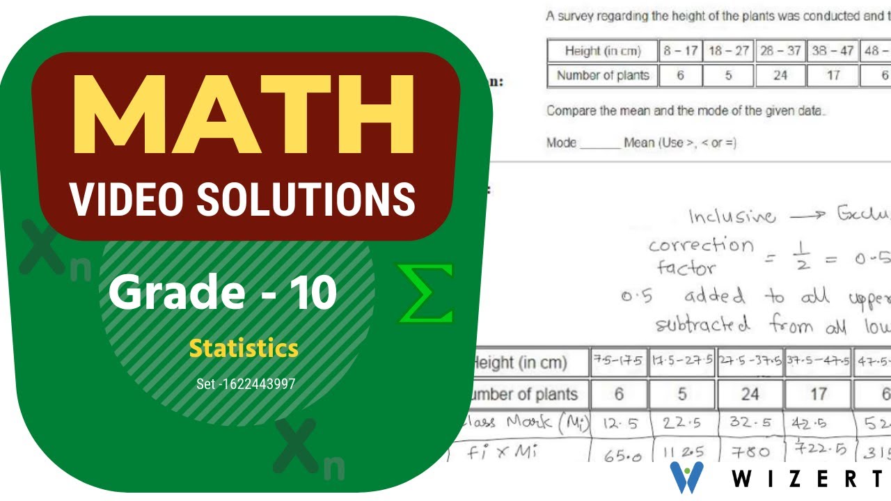 Statistics word problems for Grade 10 - Set 1622443997 - YouTube