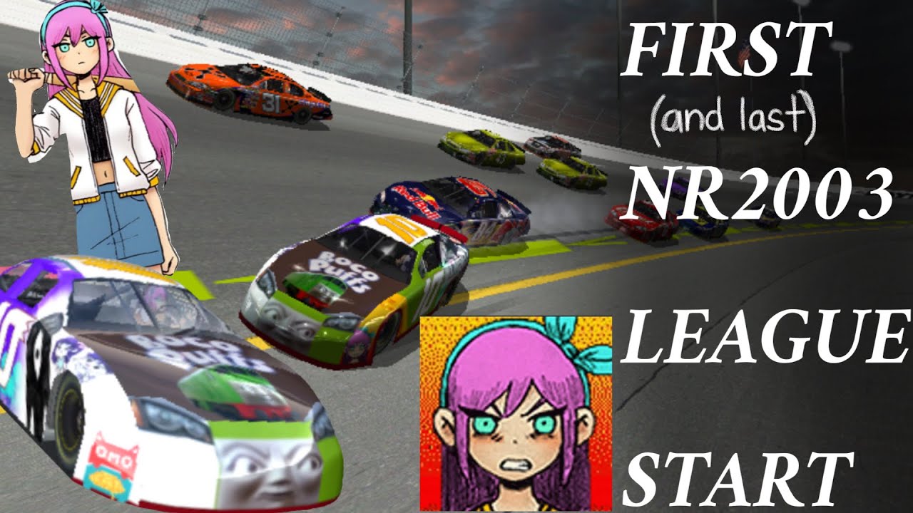 *commentary* first nr2003 online sim league start (ibra daytona 500 ...