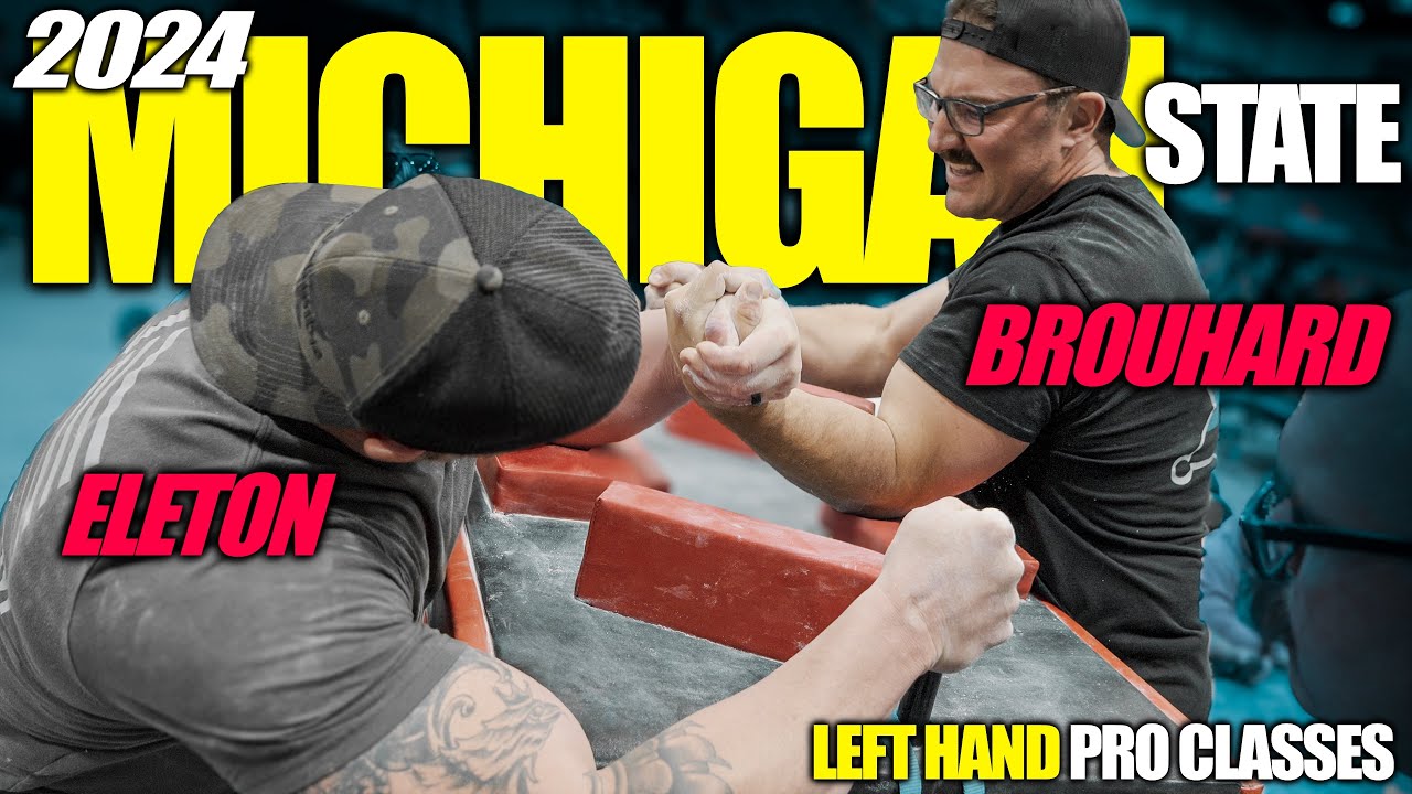 2024 Michigan State Armwrestling Championships - Left Hand Pro Classes - YouTube