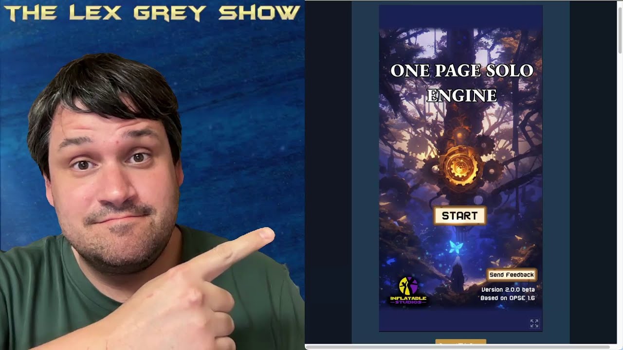One Page Solo Engine VERSION 2 BETA!!!! [TLGS ep19] - YouTube