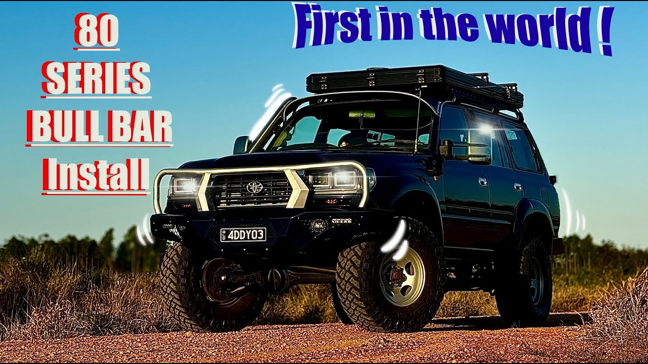 ALPHA 4X4 BULLBAR INSTALL ! (WORLDS FIRST 80 SERIES BAR) - YouTube