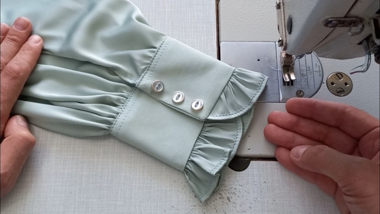 The best and most important steps to learn how to sew sleeves - YouTube