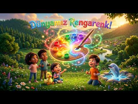 Dünyamız Rengarenk! 🌈 | Okul Öncesi Renkler Şarkısı