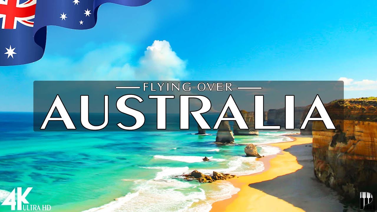 FLYING OVER AUSTRALIA (4K UHD) - Wonderful Natural Landscape With ...