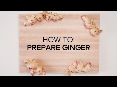 How to prepare ginger - YouTube