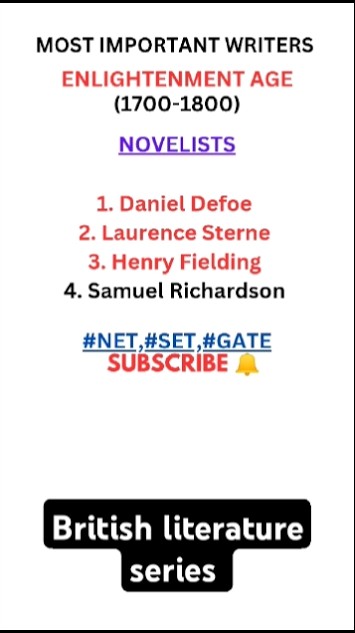 Most important British writers of Enlightenment Age (1700-1800) #net # ...