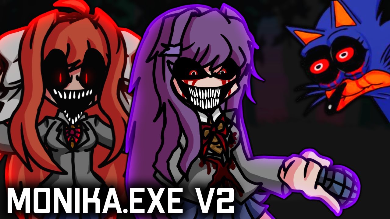 Vs Monika.EXE Full Week ROUND 2 UPDATE | Friday Night Funkin' - YouTube