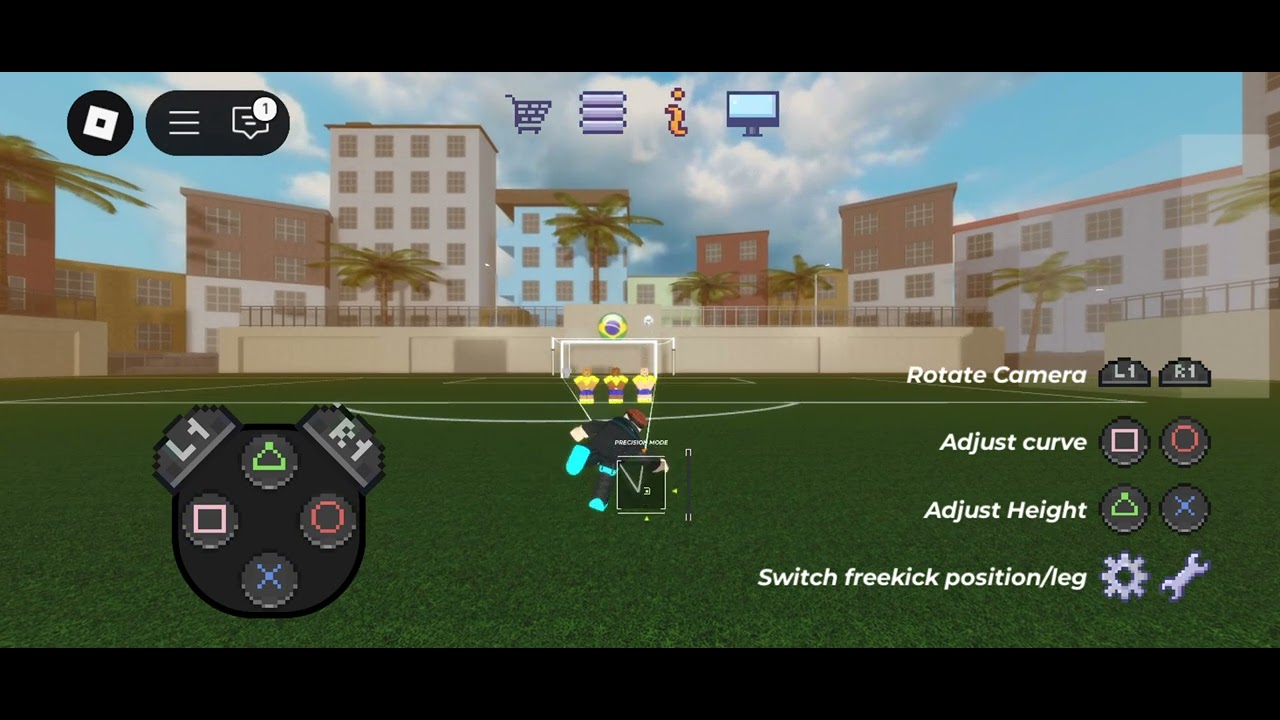 Free kick simulator roblox - YouTube