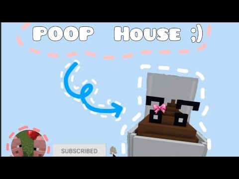 Minecraft | poop house tutorial 🎀🌷 - YouTube