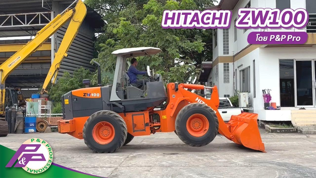 รถตักล้อยาง HITACHI ZW100 ราคา : 690,000 บาท เทียบเท่า WA100-6 และ 910H ...