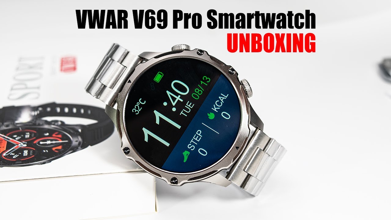 VWAR V69 Pro Smart Watch Unboxing- 1.9 inch HD Screen with LED ...