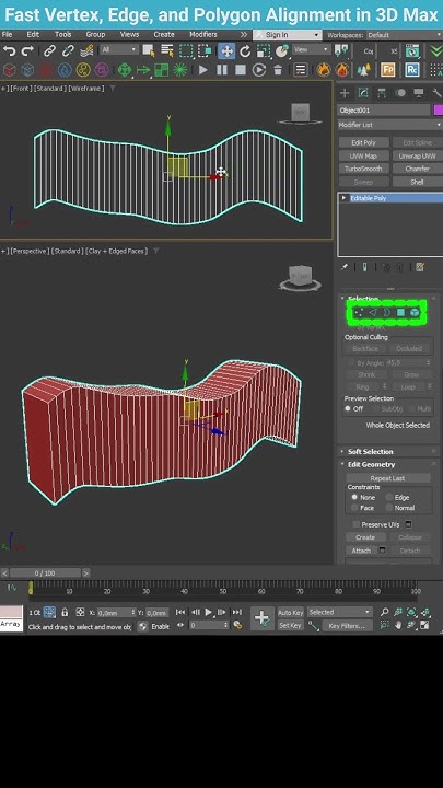 Fast Vertex, Edge, and Polygon Alignment in 3ds Max #shorts #tips #3dsmax #alignment - YouTube