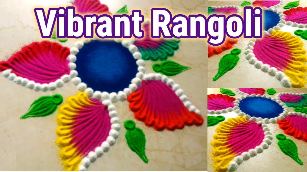 Vibrant Rangoli - Bright Colourful Rangoli - Attractive Multi-colour ...