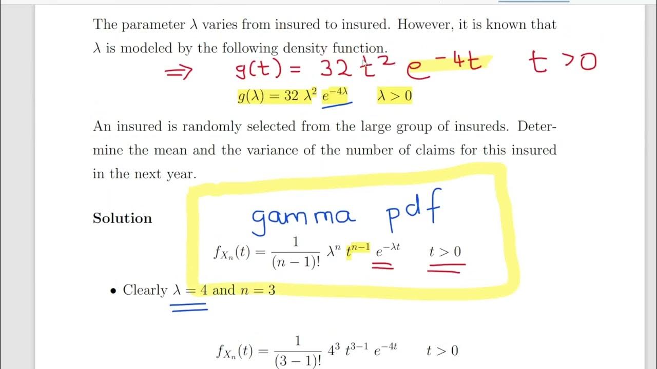 Negative Binomial Distribution - Mean and Variance of a Poisson-Gamma ...