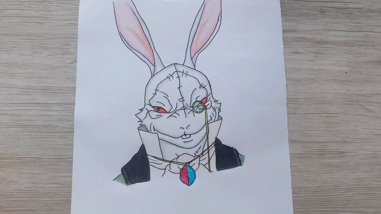 Drawing white rabbit from Devil May Cry anime tutorial | drawing bunny ...