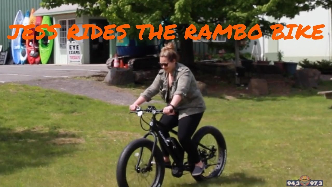 Jess Rides the Rambo Bike at Kenco - YouTube