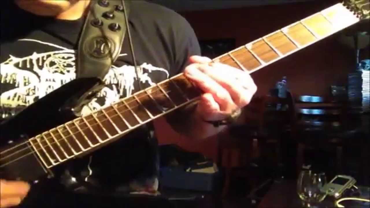 SLAYER - Skeletons of Society (guitar cover with solos) - YouTube