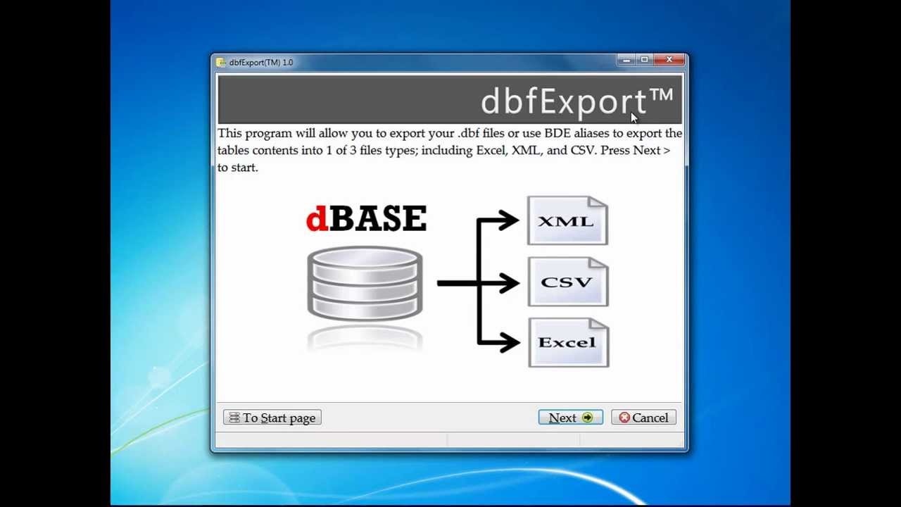 Working with dbfExport - YouTube