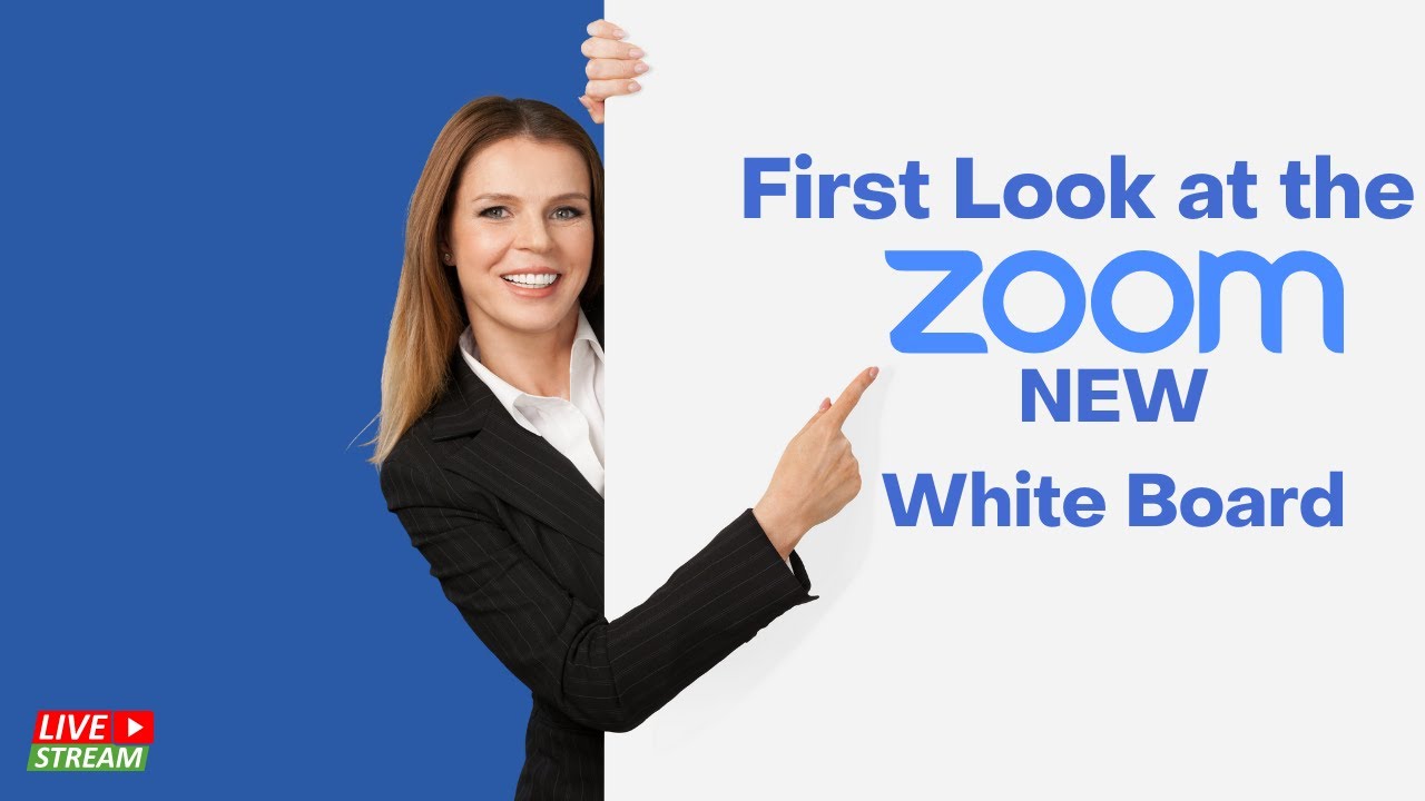 First Look At Zoom's NEW Whiteboard option - YouTube