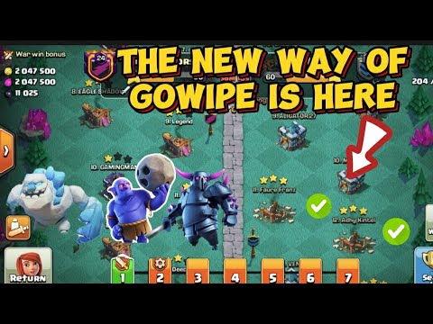 New GOWIPE Attack strategy is back (clash of clans) | cwl best attacks - YouTube