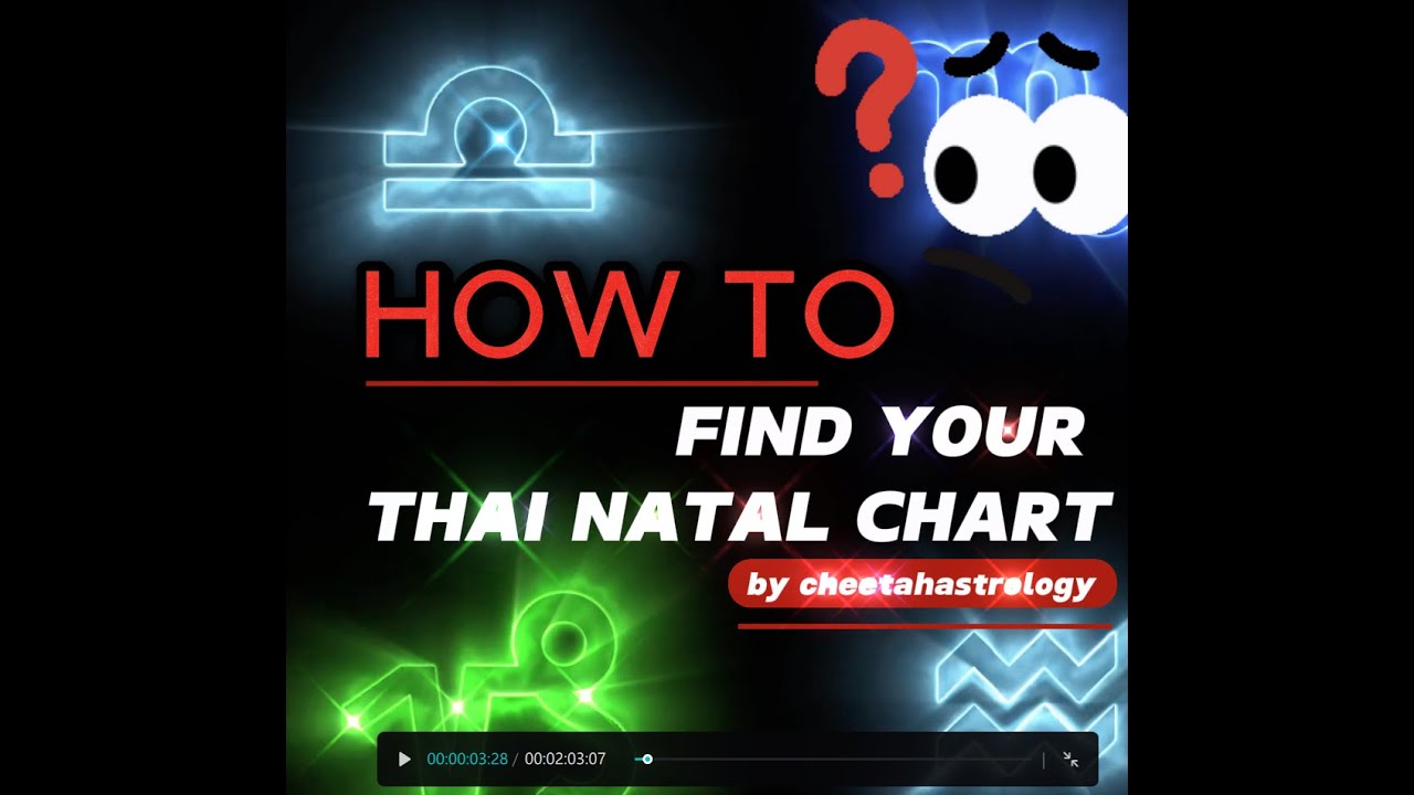 HOW TO FIND YOUR THAI NATAL CHART | THAI ASTROLOGY - YouTube