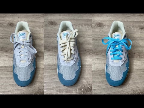 Re lacing my NIKE X PATTA | How to lace Nike Air Max 1 \