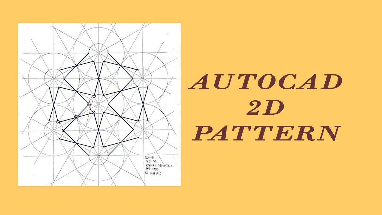 AutoCAD 2d | how to make complicated patterns in AUTOCAD (AUTOCAD TIPS ...