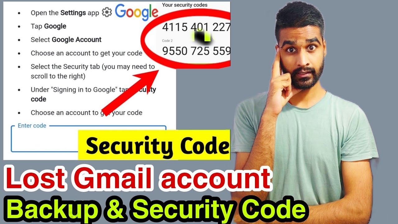 How to Get Google Account Securtiy Code | Google Security Verification Code - YouTube
