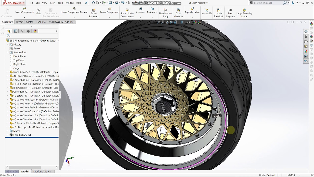 BBS Rim in Solidworks - YouTube