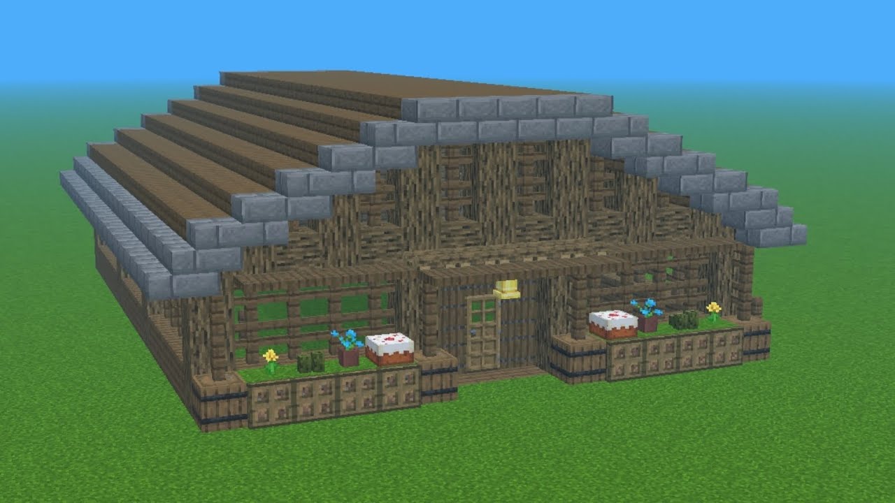 MINECRAFT | HOW TO BUILD A FARM HOUSE TUTORIAL - YouTube