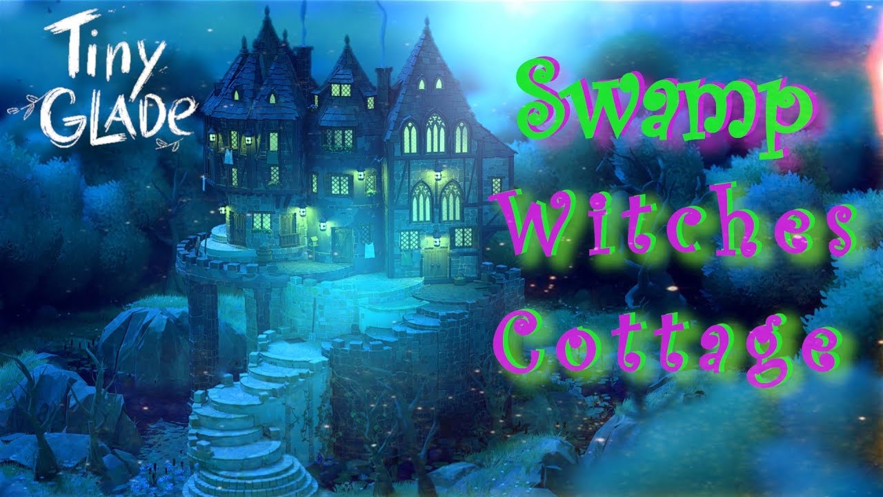 🧙‍♀️Spooky Swamp Witches Cottage Tiny Glade LongPlay #tinyglade #asmr # ...