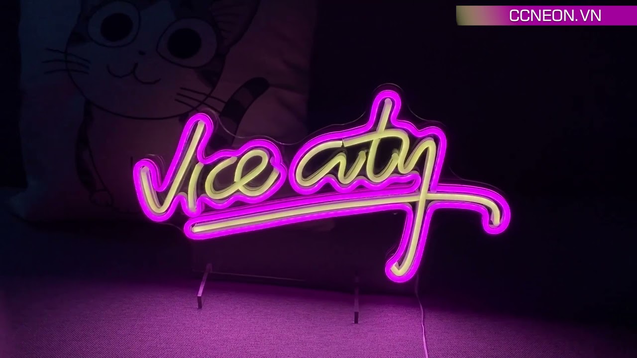 Vice City Led Neon Sign - YouTube
