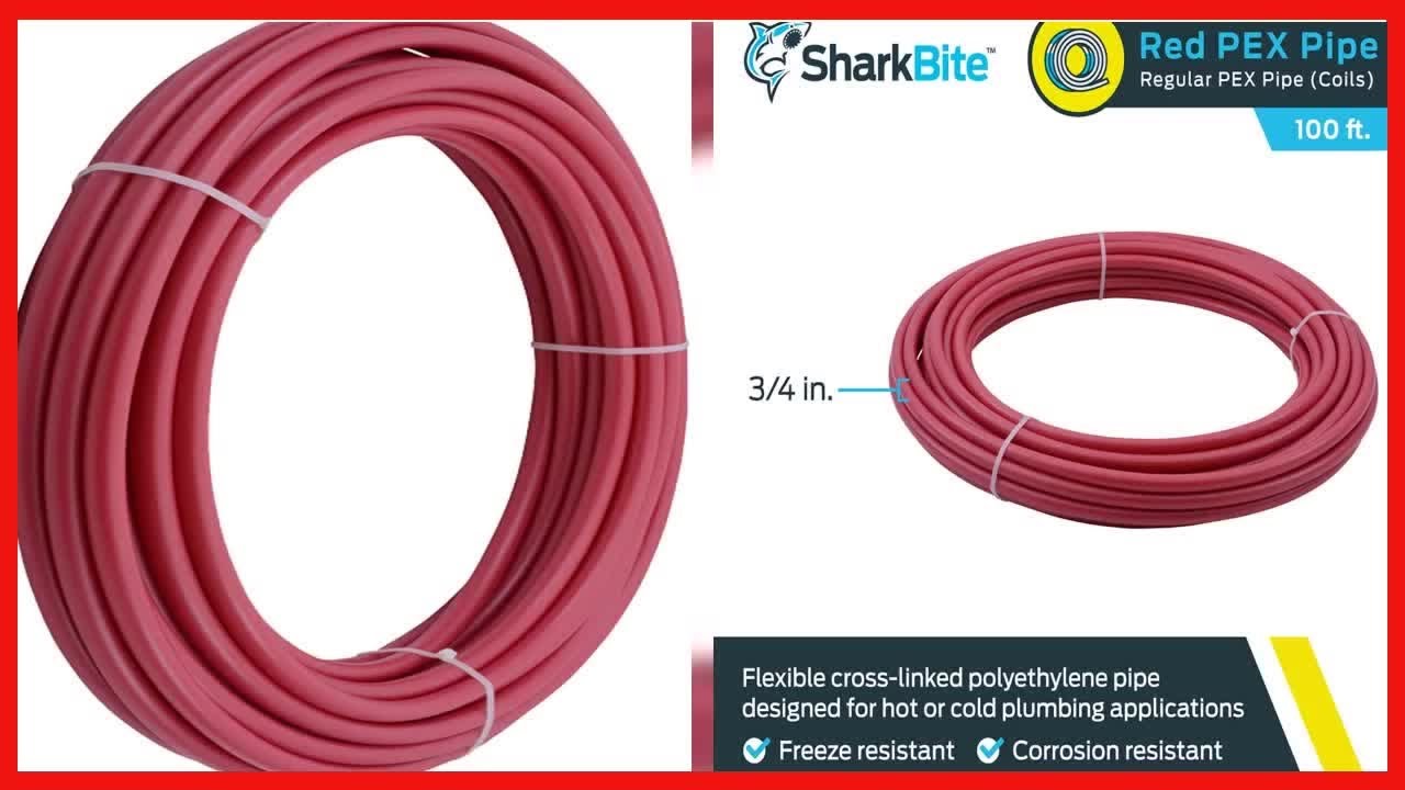 Great product - SharkBite 3/4 Inch x 100 Feet Red PEX-B, PEX Pipe ...