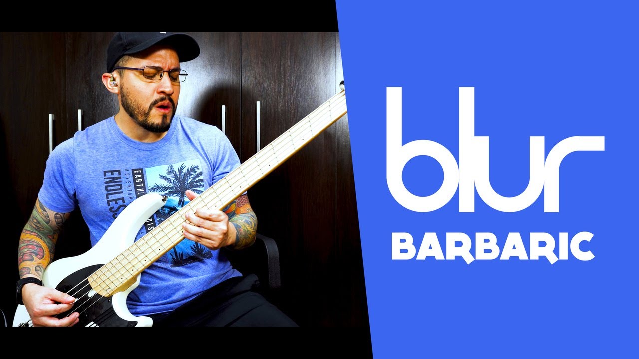 Blur - Barbaric ( Bass Cover + TAB ) - YouTube