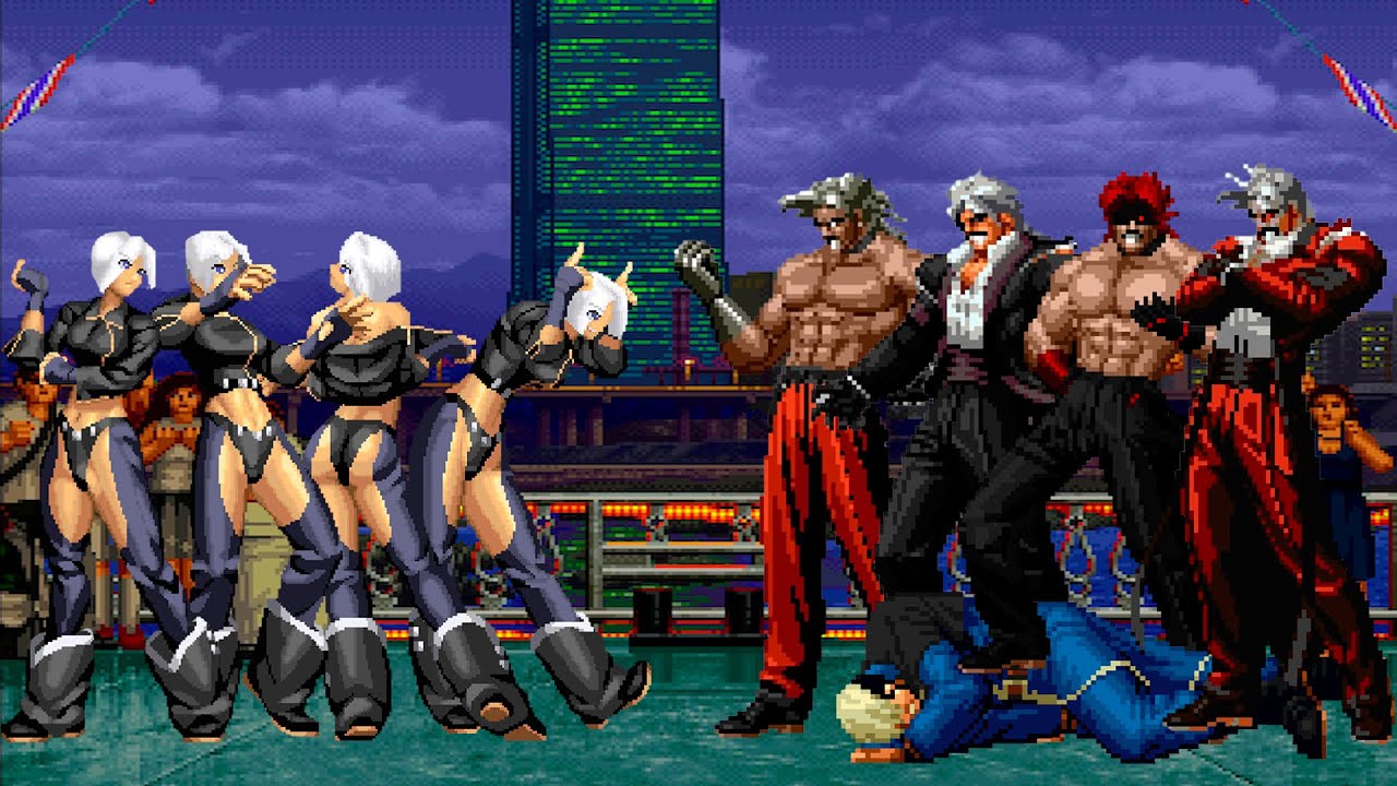 [KOF Mugen] Angel Team vs Rugal Bernstein Team - YouTube