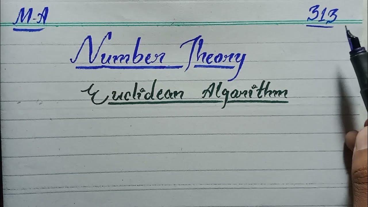 Euclidean Algorithm Number Theory Greatest Common Divisor Mutual Academy Youtube