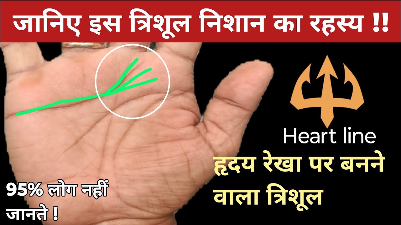 क्या आपके हाथ में भी त्रिशूल निशान है? Trident sign on palm | Palmistry ...