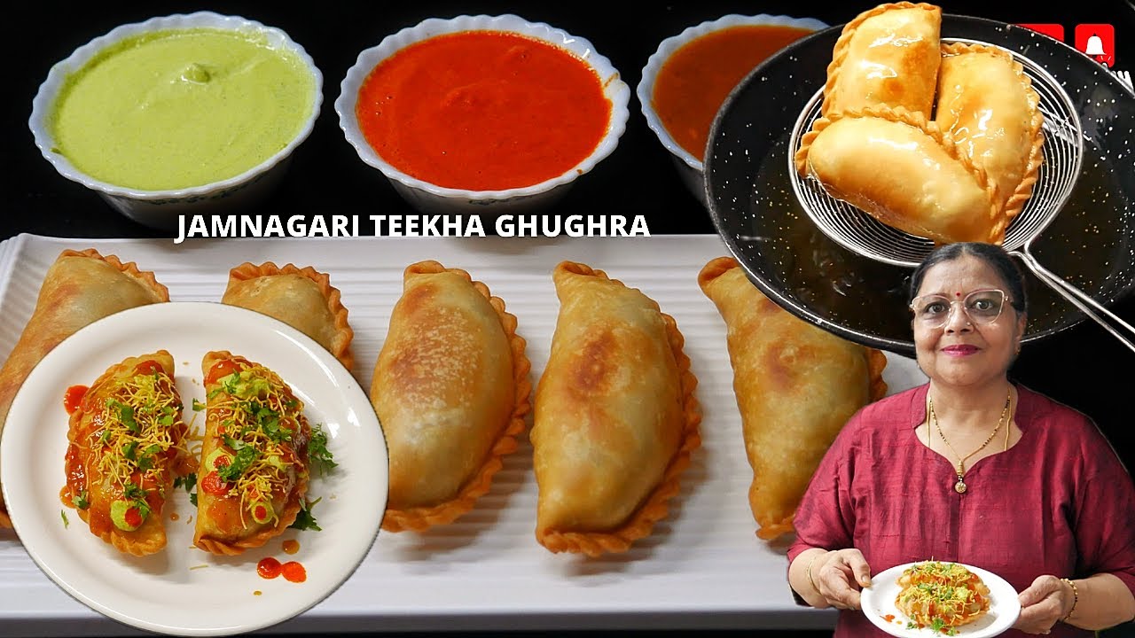 Jamnagar Famous Teekha Ghughra with Spicy Moongfali chutney and Tasty ...