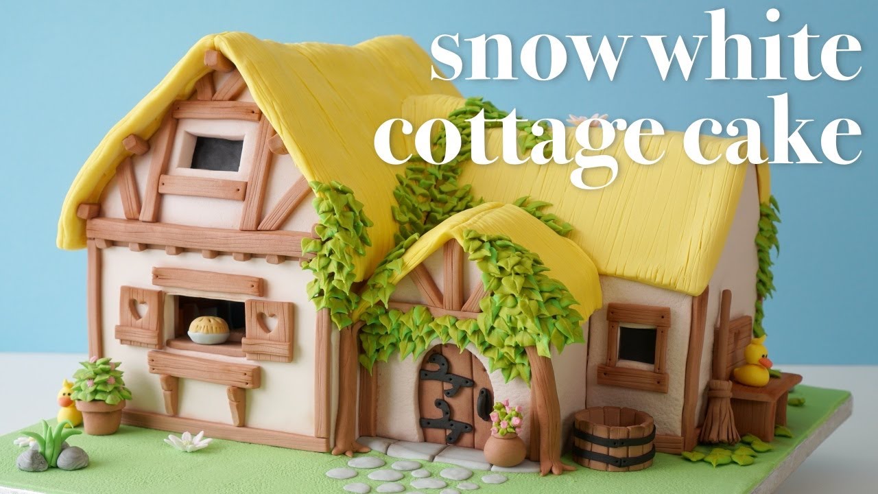 Snow White Cottage Cake | Cake With Open Kitchen | Creative Cake ...