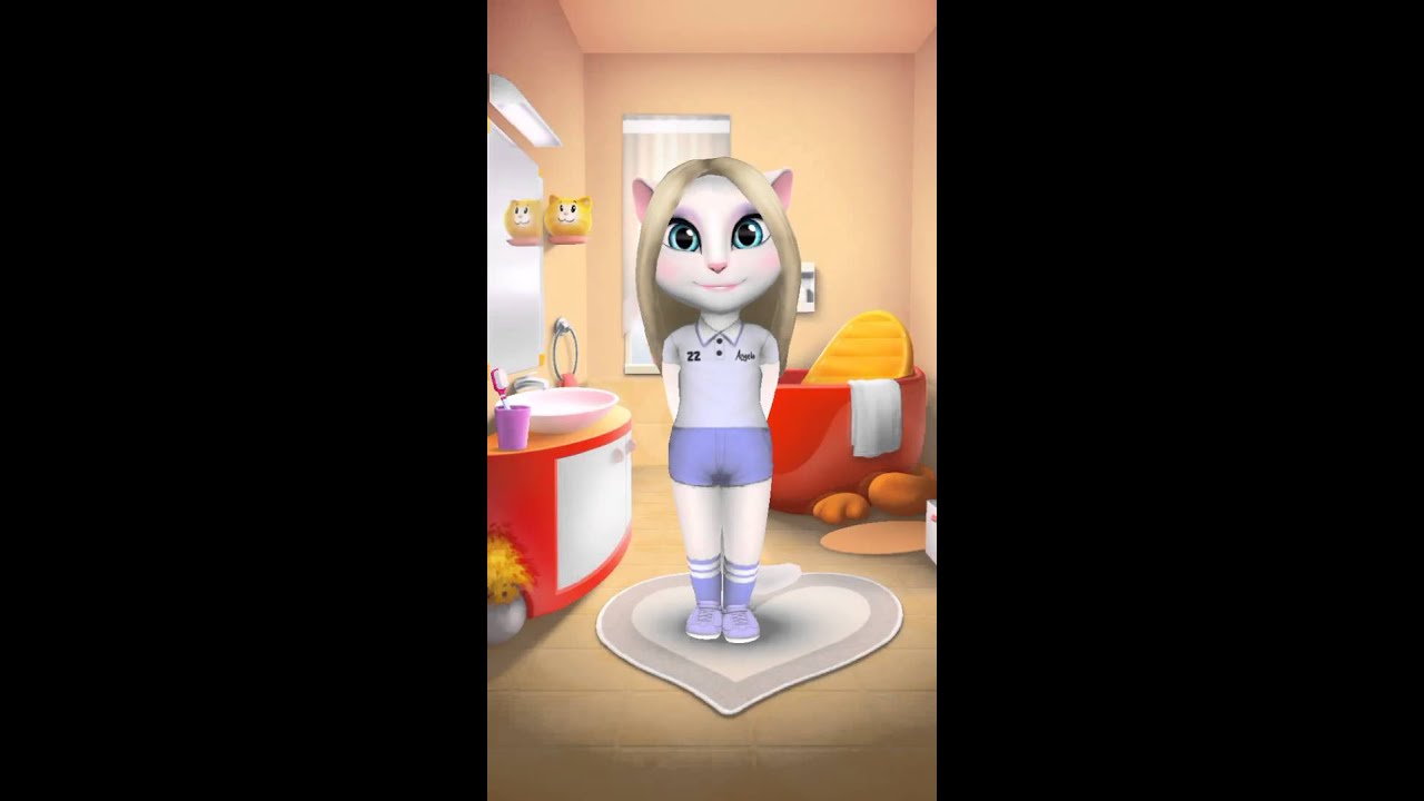 [My Talking Angela] Adele hello cover - YouTube