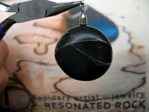 R56 Basalt with Quartz Intrusion Rock Pendant - YouTube