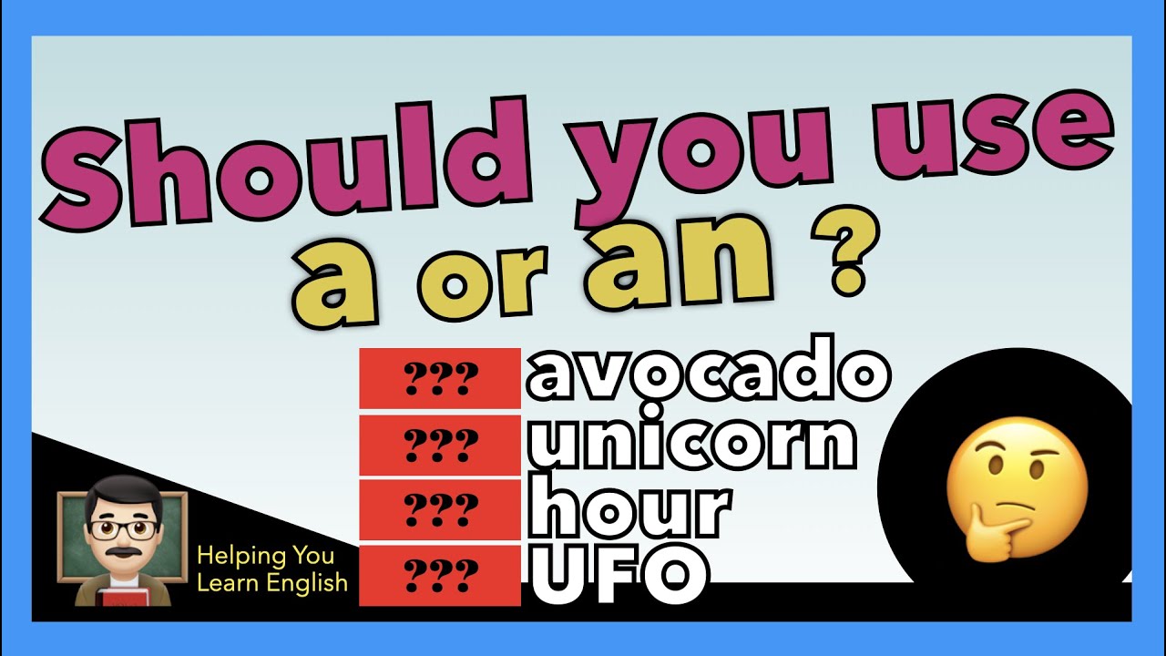 Use A or An? Learn the rule in this video! 🙌 Grammar Guide 👏 Learn ...