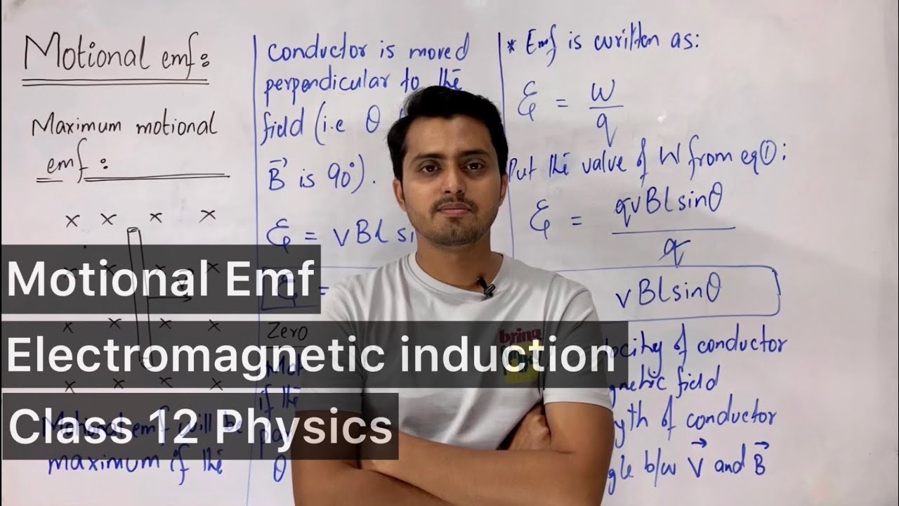 Motional emf || Electromagnetic induction || class 12 Physics - YouTube